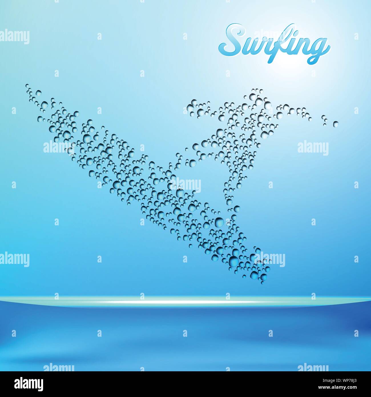 Surfer drop Stock Vector Images - Alamy