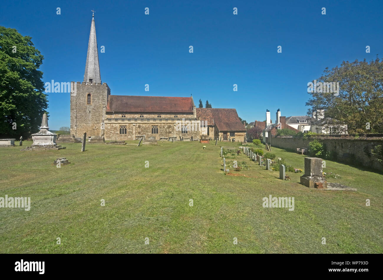 West Mallling Kent St Mary the Virgin Church Stock Photo - Alamy