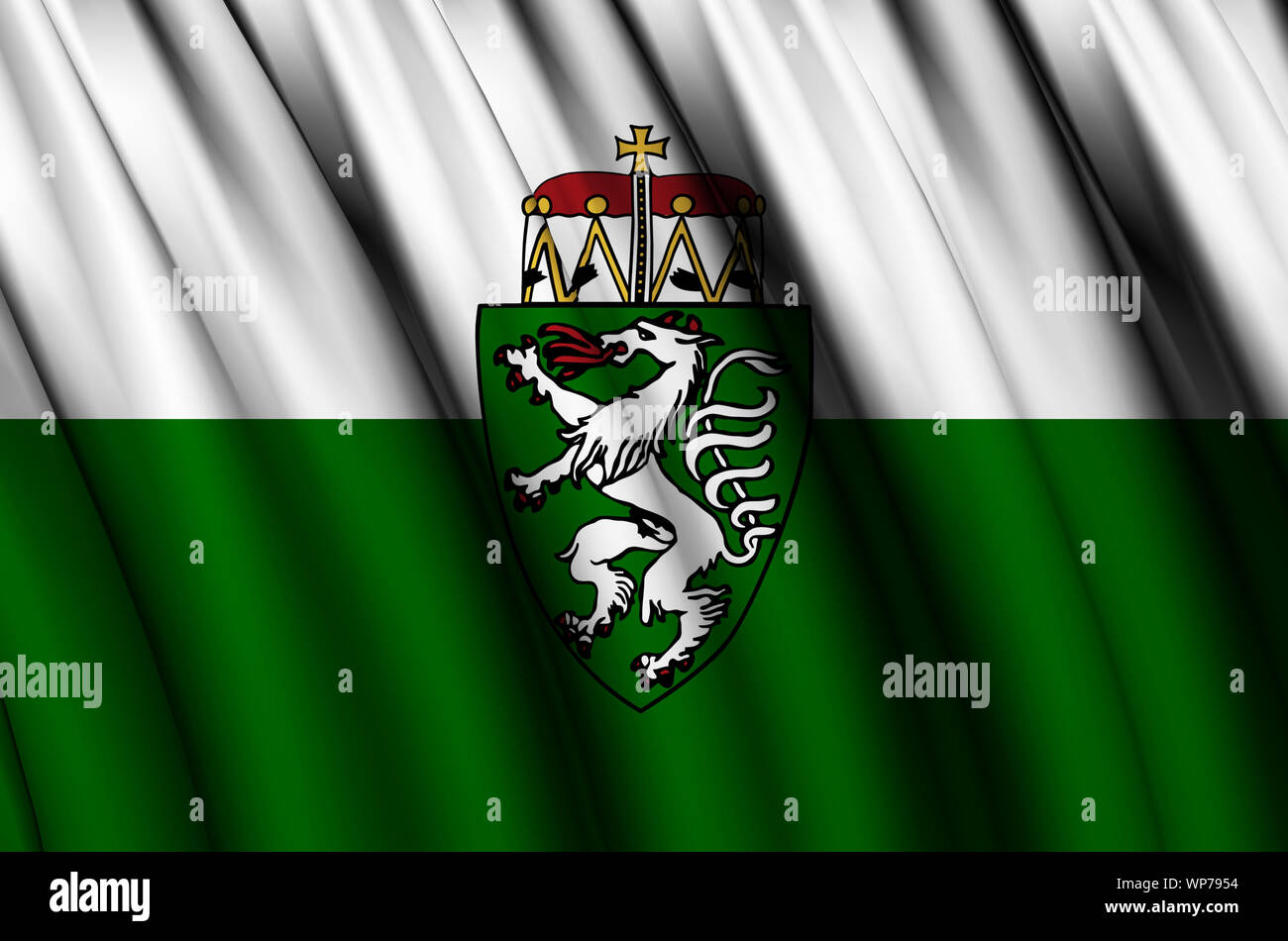 Styria waving flag illustration. Regions of Austria. Perfect for ...