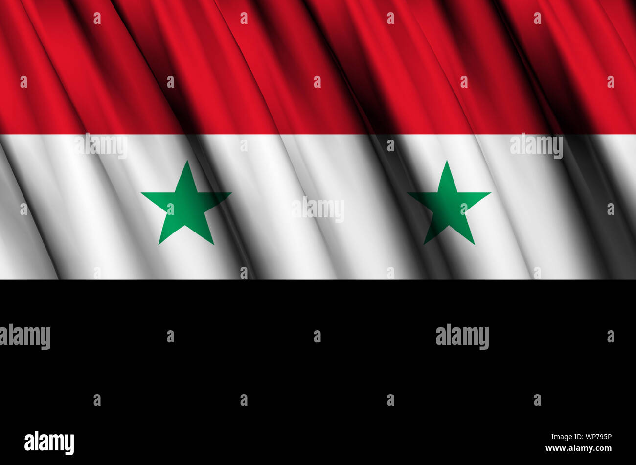 Syria waving flag illustration. Countries of Asia. Perfect for ...