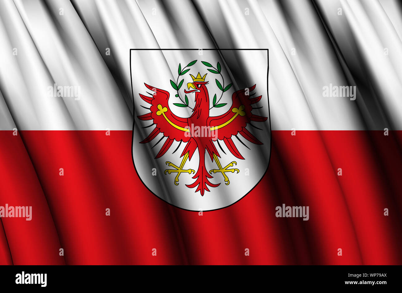Tirol waving flag illustration. Regions of Austria. Perfect for ...