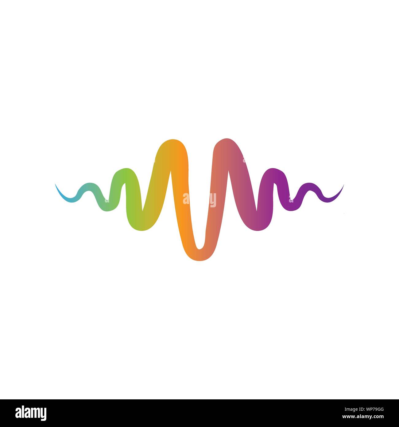 Sound wave logo template vector icon illustration Stock Vector Image ...