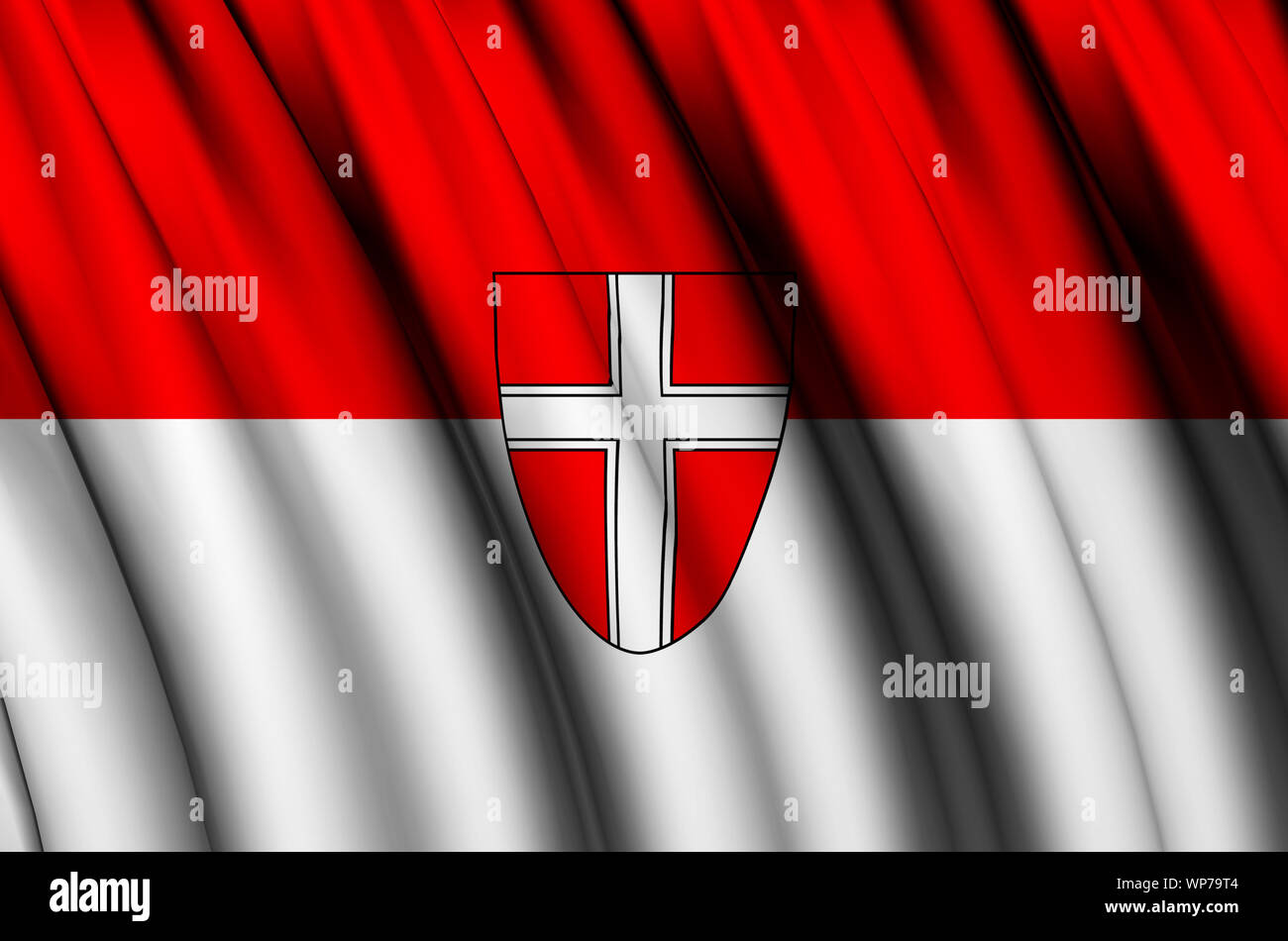 Vienna waving flag illustration. Regions of Austria. Perfect for ...