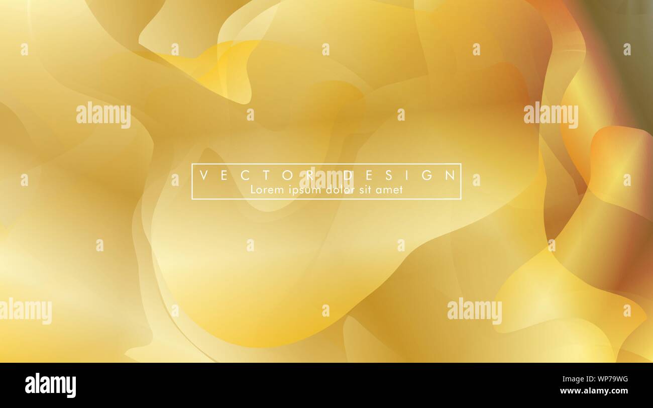 Vector illustration of golden yellow background Wave pattern and ...