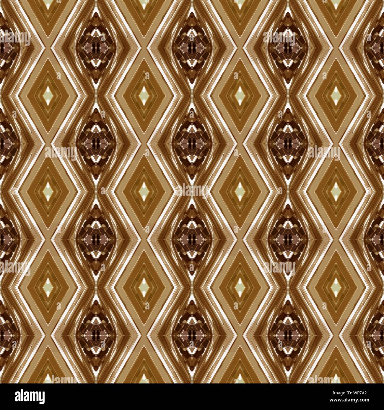 seamless repeating pattern with brown, antique white and dark khaki ...