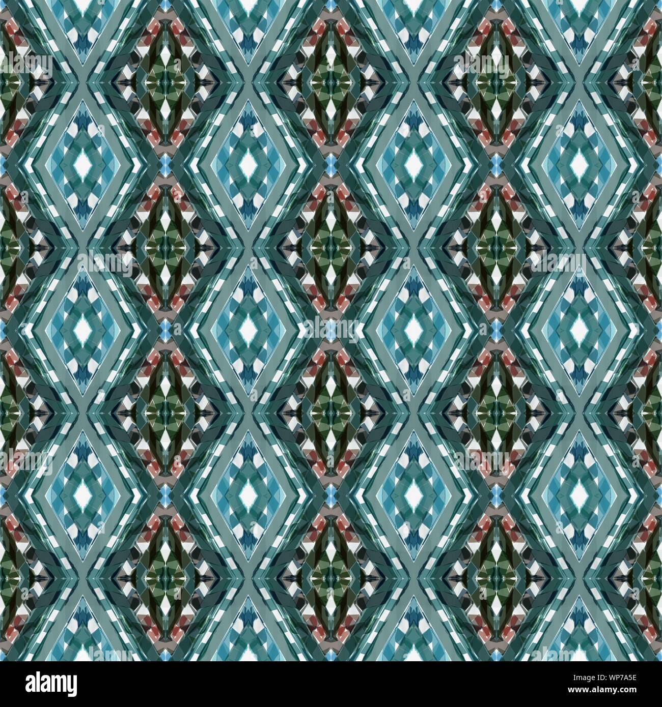 seamless repeating pattern with dim gray, teal blue and light gray ...
