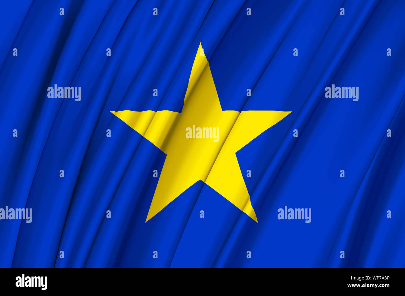 Atacama waving flag illustration. Regions of Chile. Perfect for ...