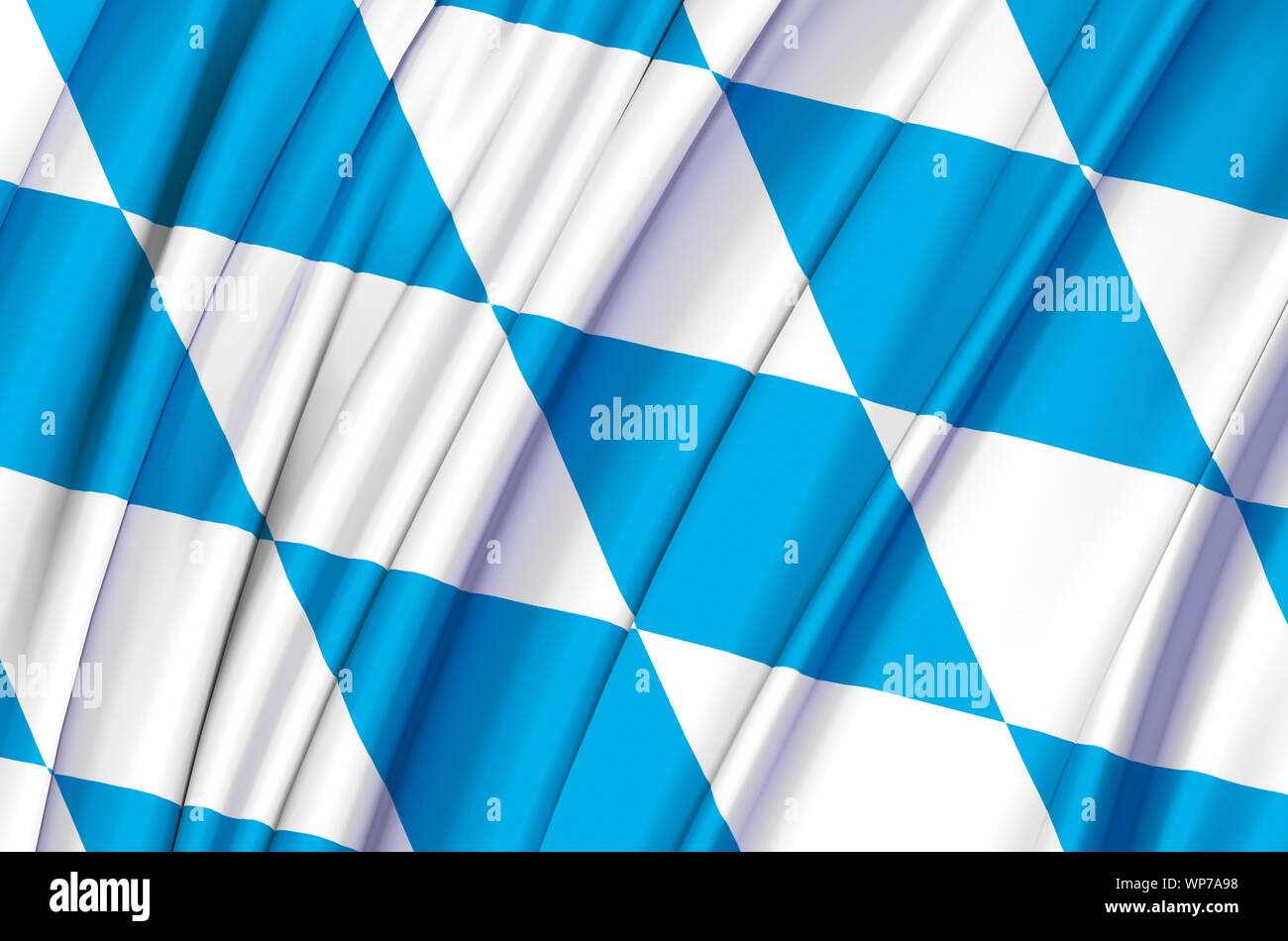 Bavaria waving flag illustration. Federal state of Germany. Perfect for ...