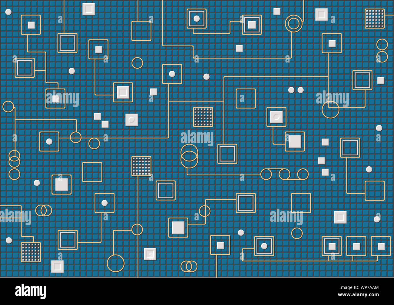 Hi-tech vector background. Theme of nanotechnology Stock Vector Image ...