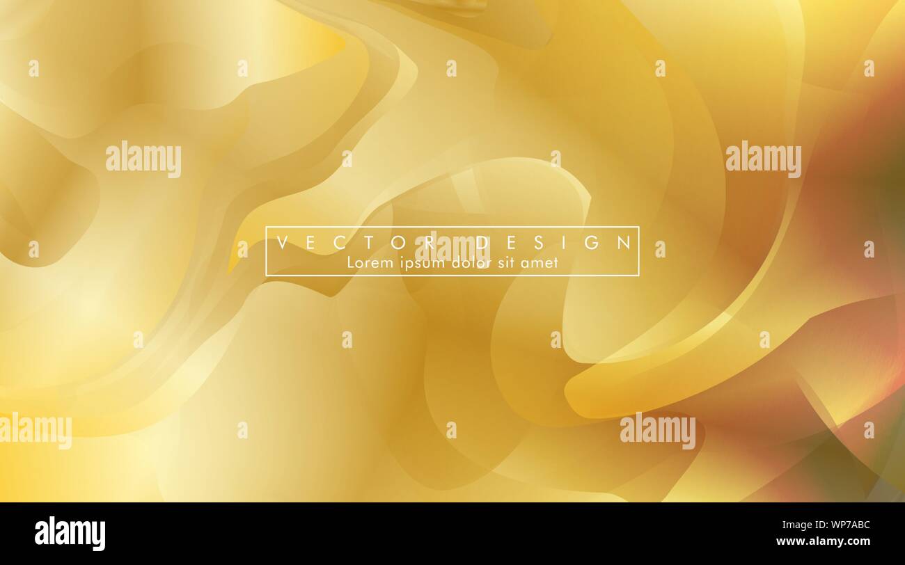 Vector illustration of golden yellow background Wave pattern and ...