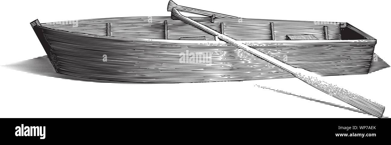 Row Boat Drawing