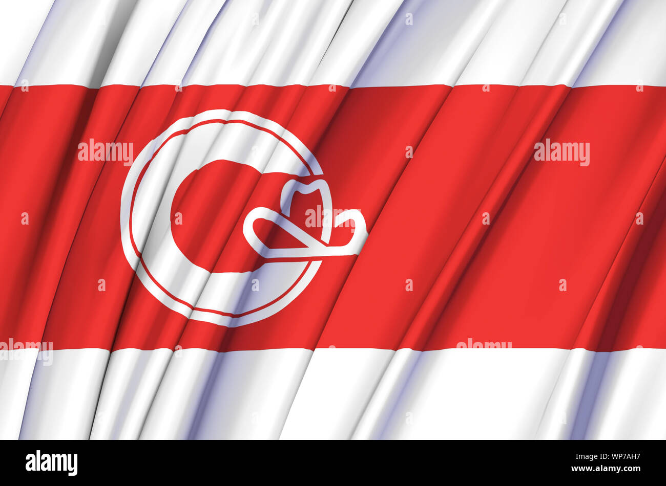 Calgary Alberta waving flag illustration. States, cities and Regions of ...