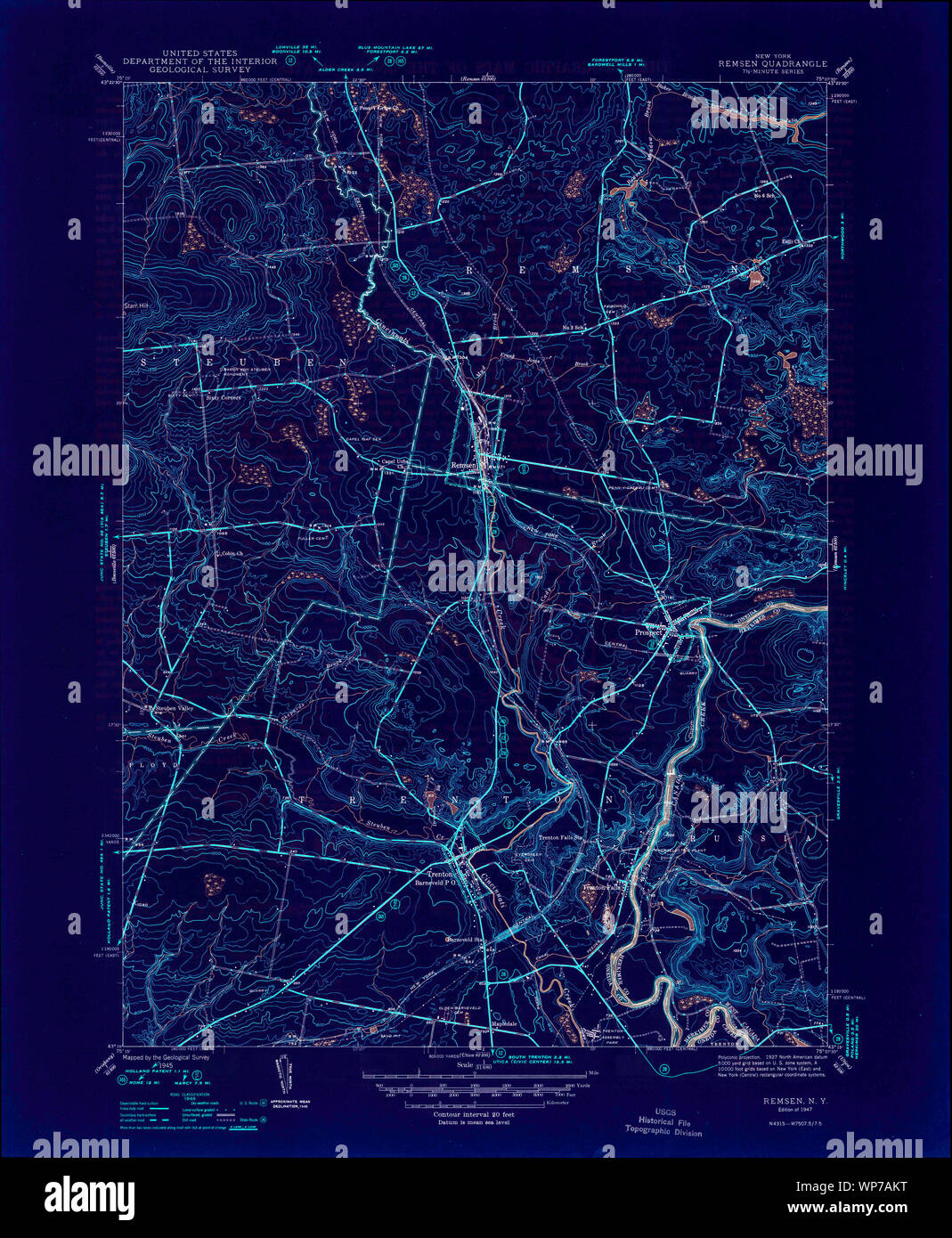 New York NY Remsen 136275 1947 31680 Inverted Restoration Stock Photo ...