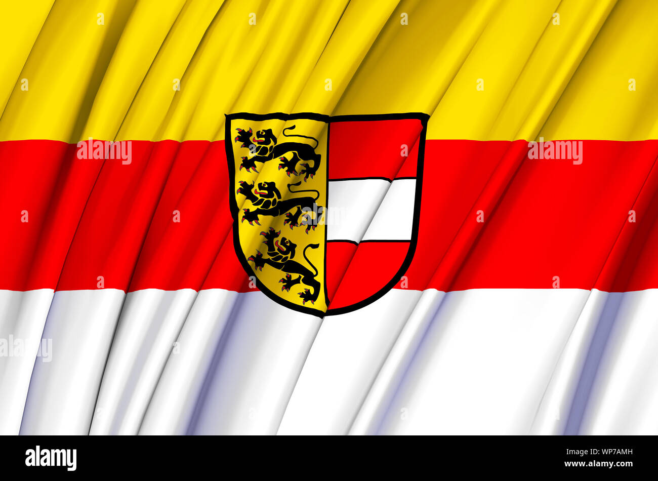 Carinthia waving flag illustration. Regions of Austria. Perfect for ...