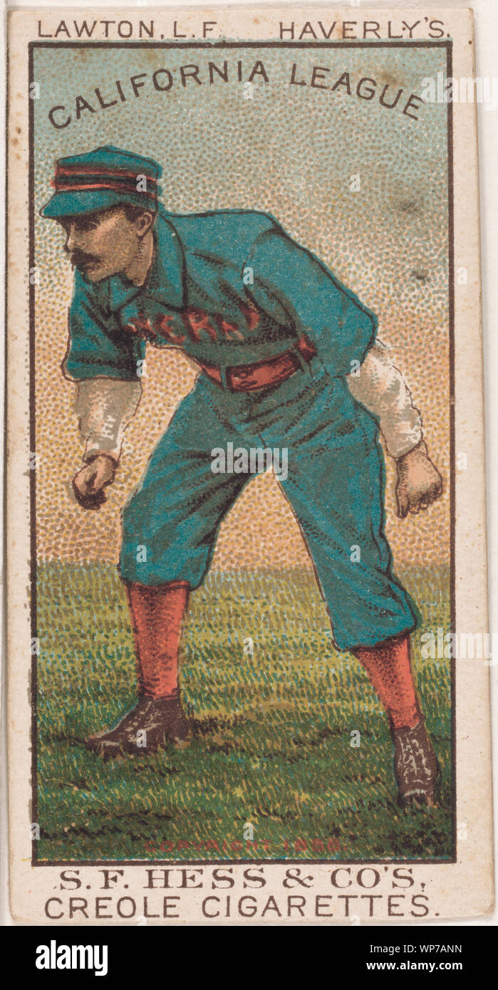 Lawton, Haverly Team, baseball card portrait Stock Photo - Alamy