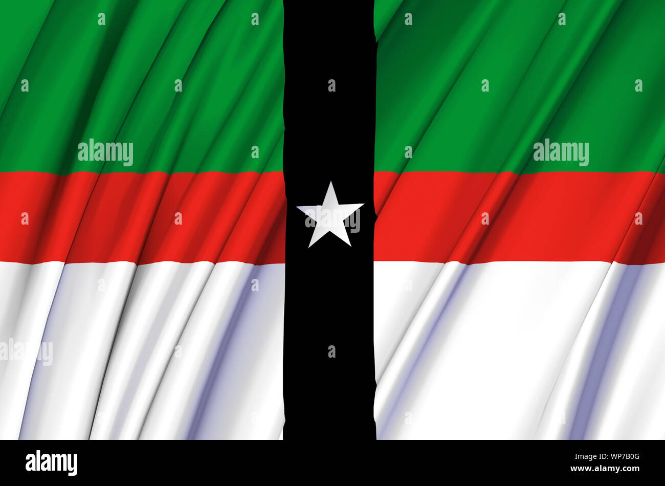 Denison Texas waving flag illustration. Regions and Cities of the ...