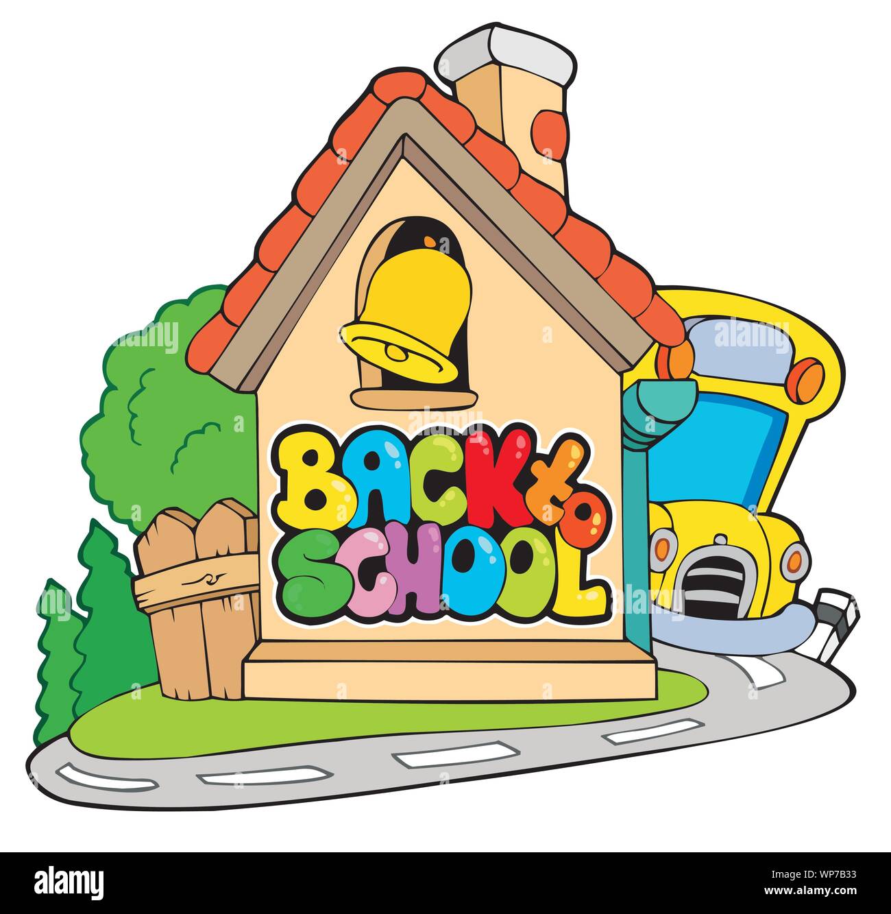 Village school house Cut Out Stock Images & Pictures - Alamy