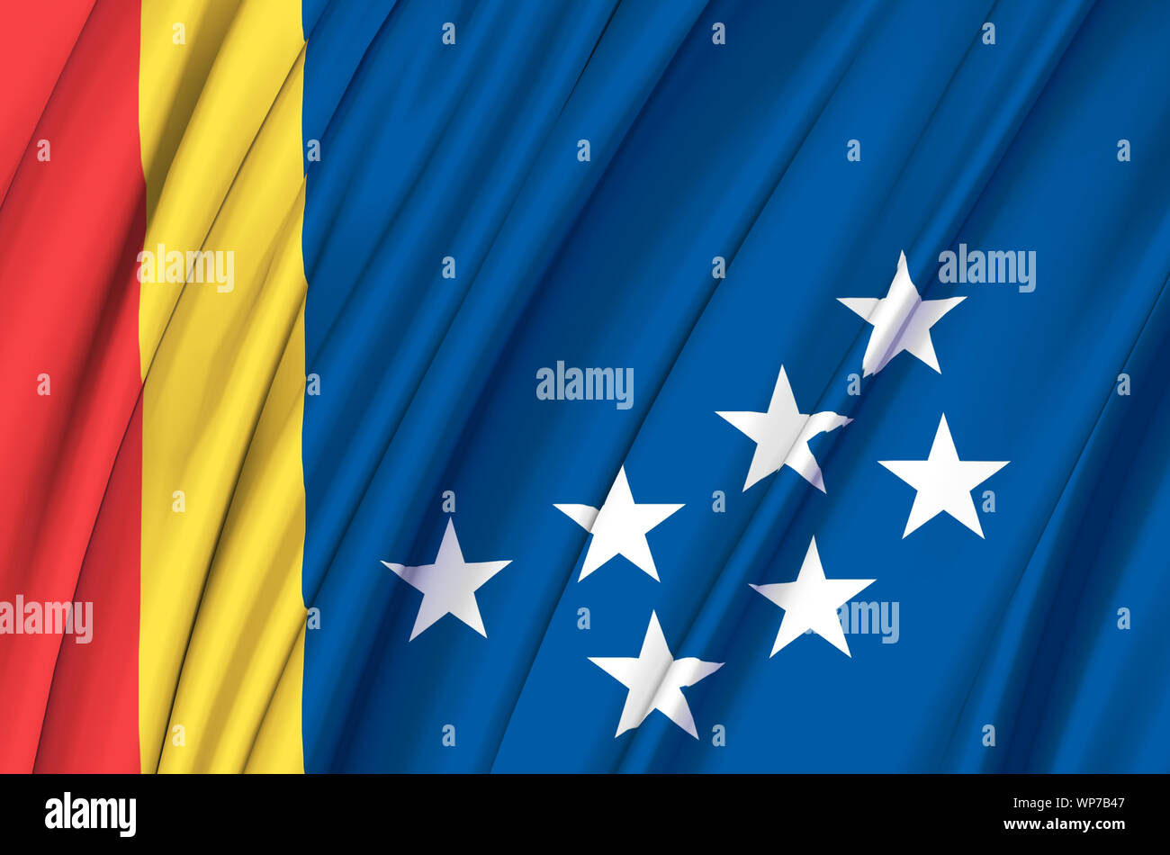 Durham North Carolina waving flag illustration. Regions and Cities of ...