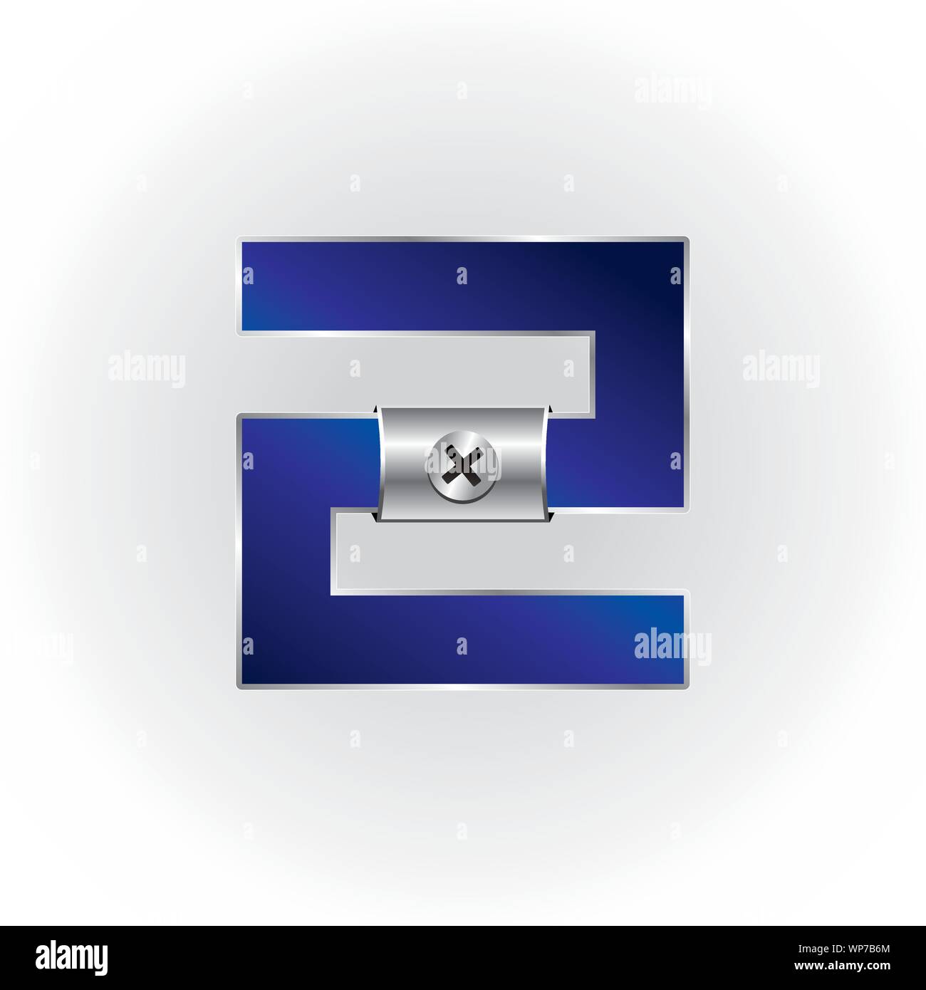 Blue metallic fonts Stock Vector Image & Art - Alamy