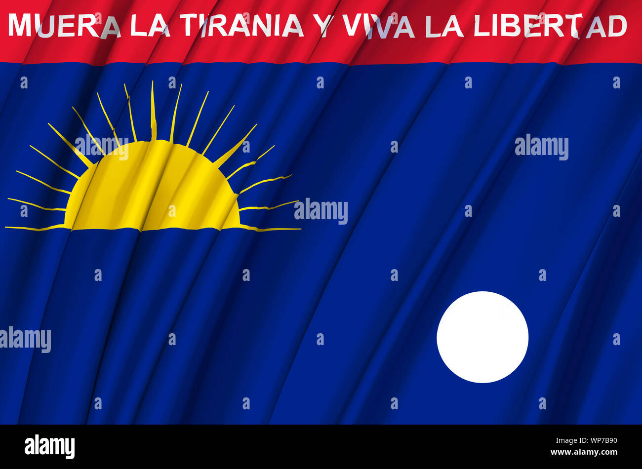 Falcon waving flag illustration. Regions of Venezuela. Perfect for ...