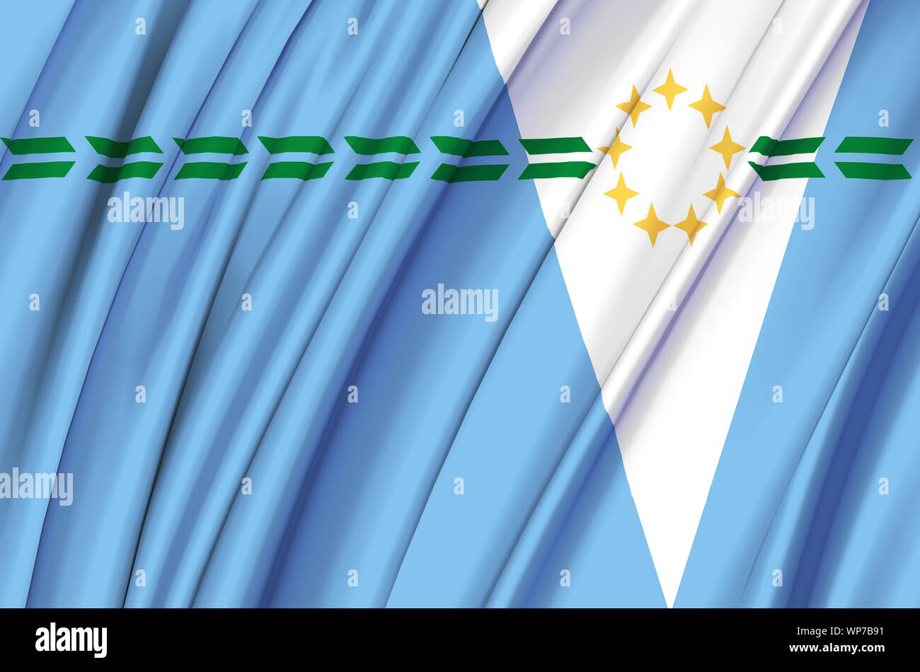 Formosa waving flag illustration. Regions of Argentina. Perfect for ...