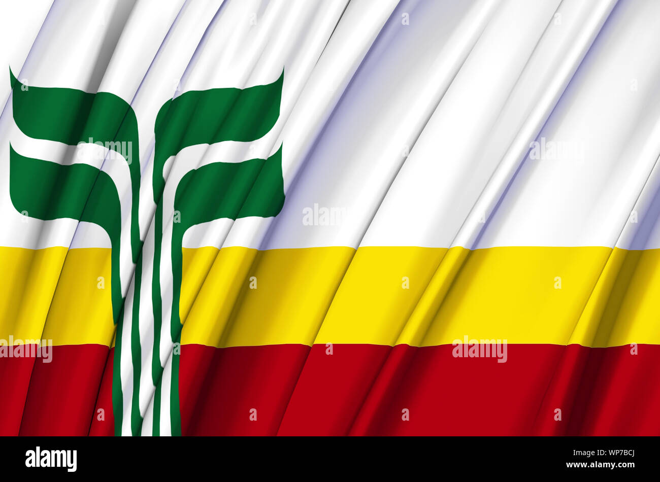 Franco-Manitobains waving flag illustration. States, cities and Regions ...