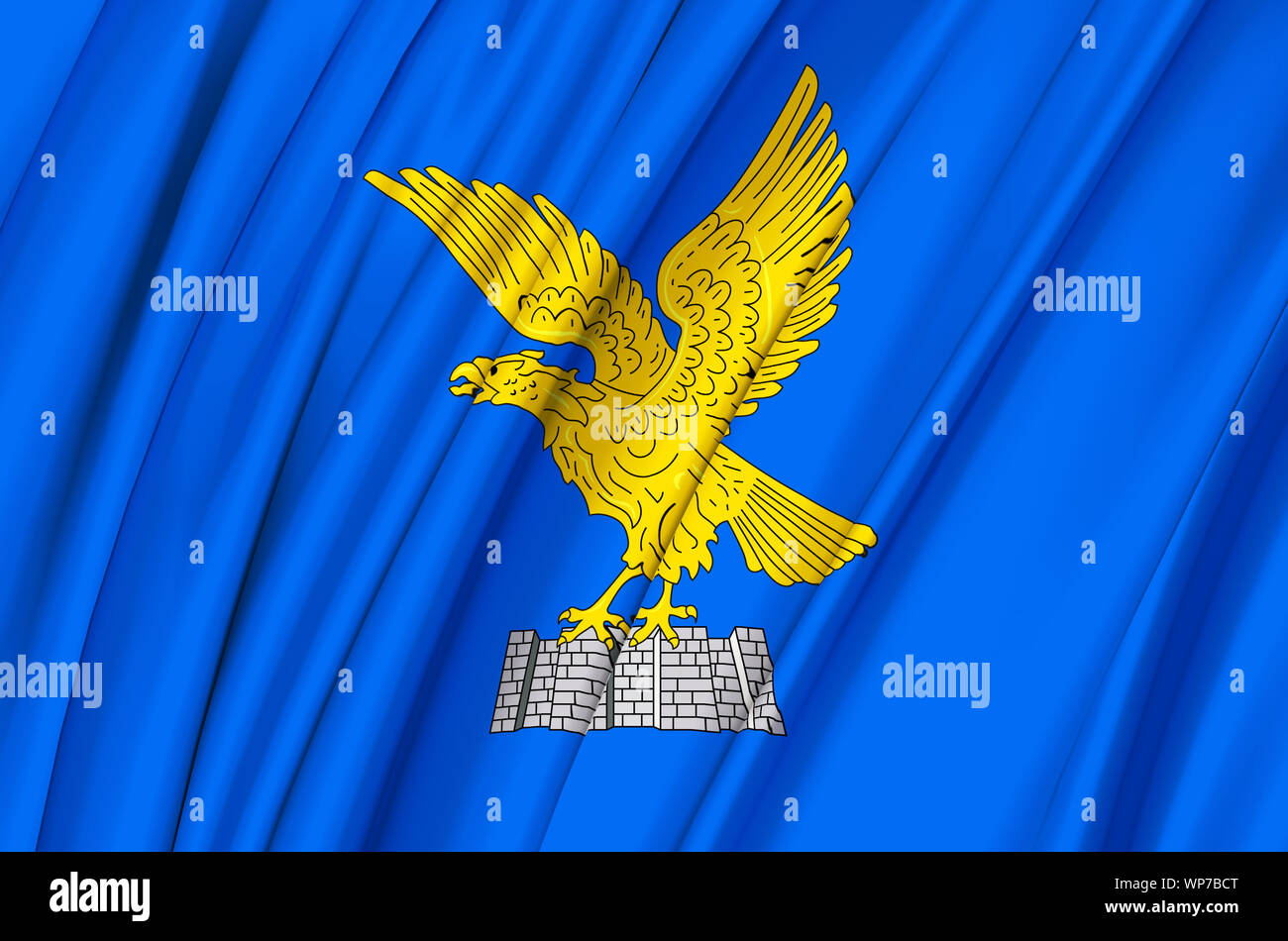 Friuli-Venezia Giulia waving flag illustration. Regions of Italy ...