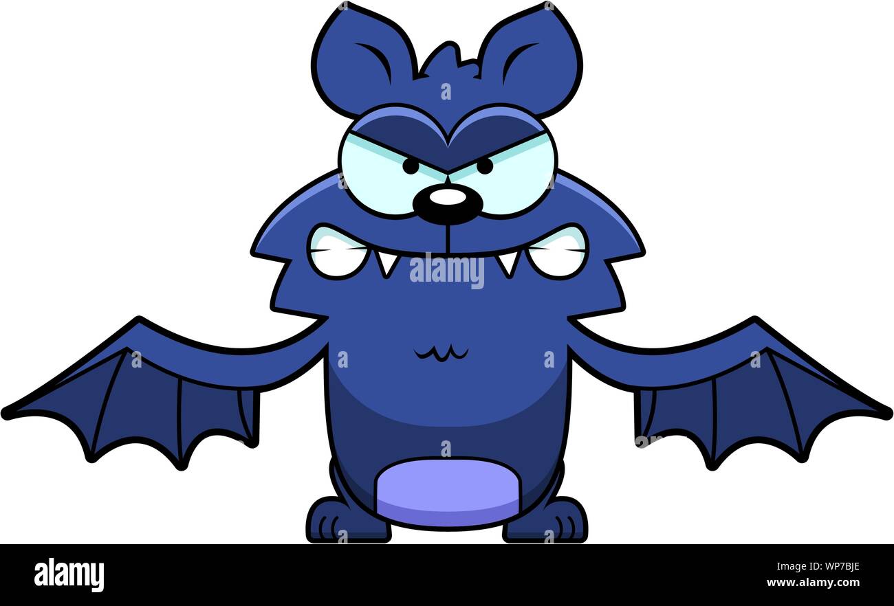 A cartoon illustration of a bat looking mad Stock Vector Image & Art ...