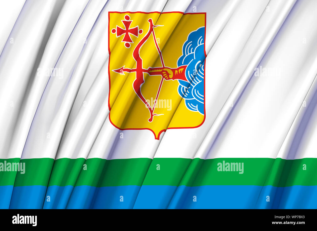 Kirov waving flag illustration. Regions of Russia. Perfect for ...