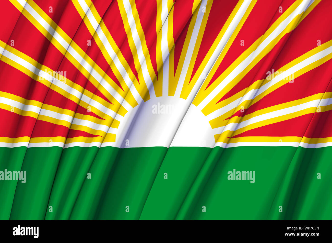 Lara waving flag illustration. Regions of Venezuela. Perfect for ...