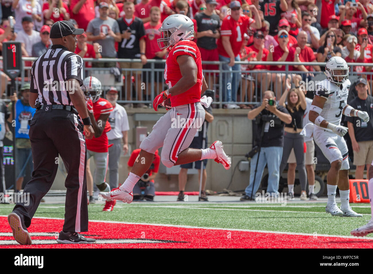 Columbus, Ohio, USA. 7th Sep, 2019. Ohio State Buckeyes running back J ...