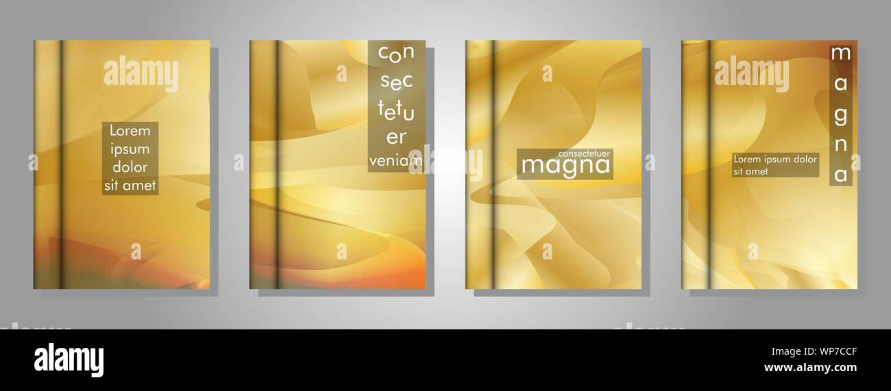 Vector collection of book cover backgrounds. Vector illustration of EPS ...