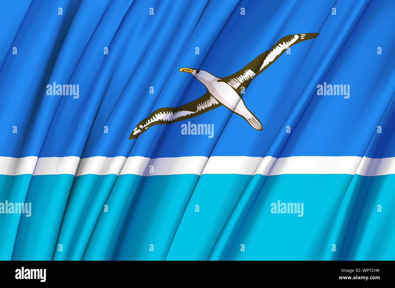 Midway Islands waving flag illustration. Regions and Cities of the ...
