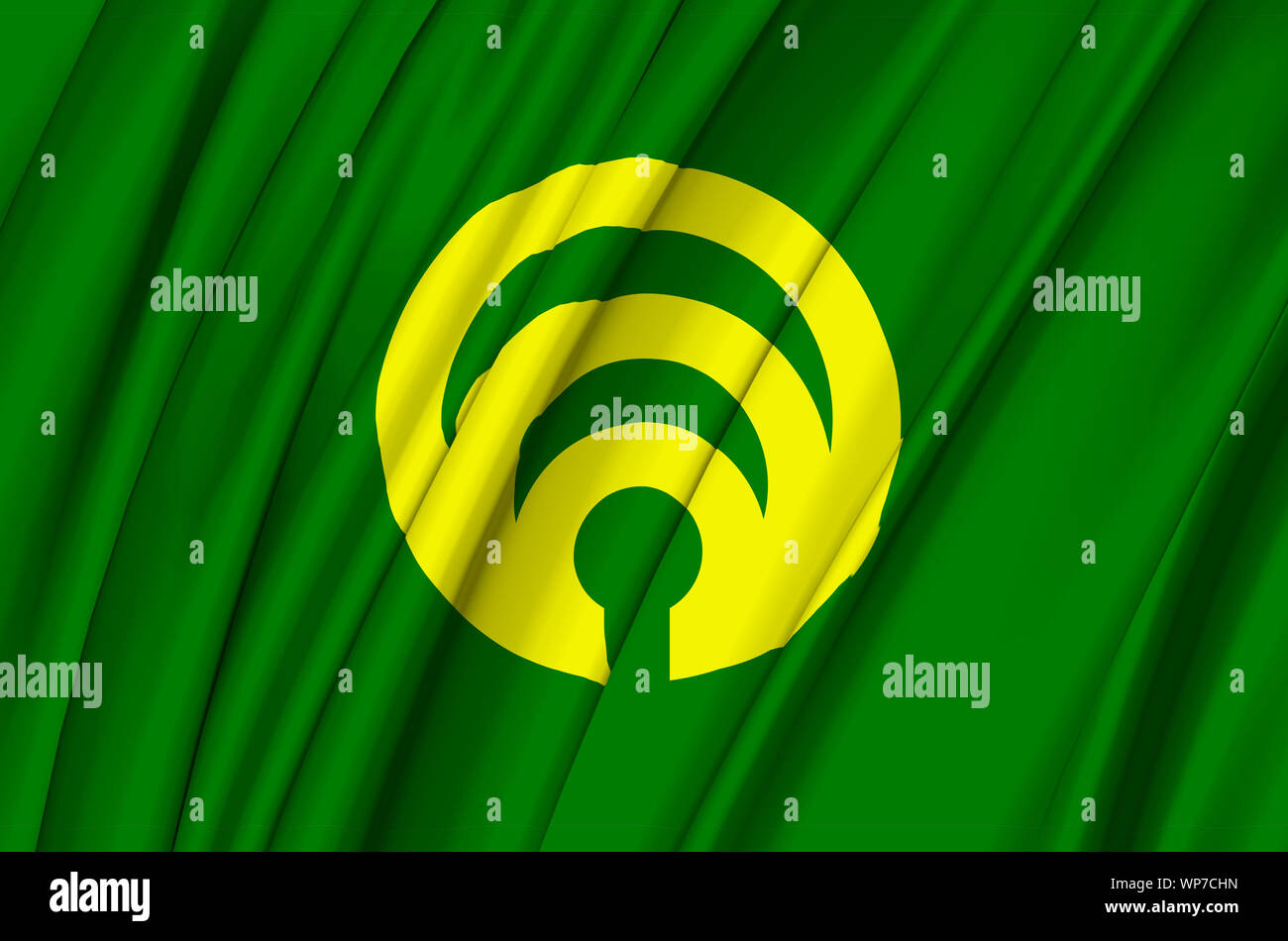 Mikasa waving flag illustration. Regions of Japan. Perfect for ...