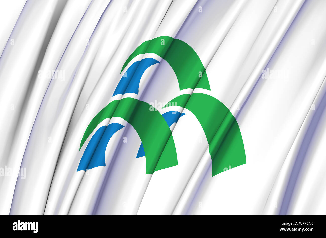 Mori waving flag illustration. Regions of Japan. Perfect for background ...