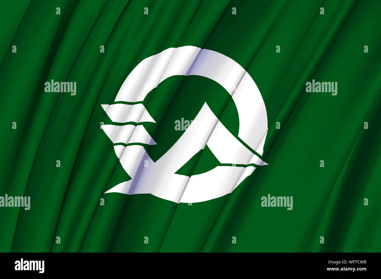 Niseko waving flag illustration. Regions of Japan. Perfect for ...