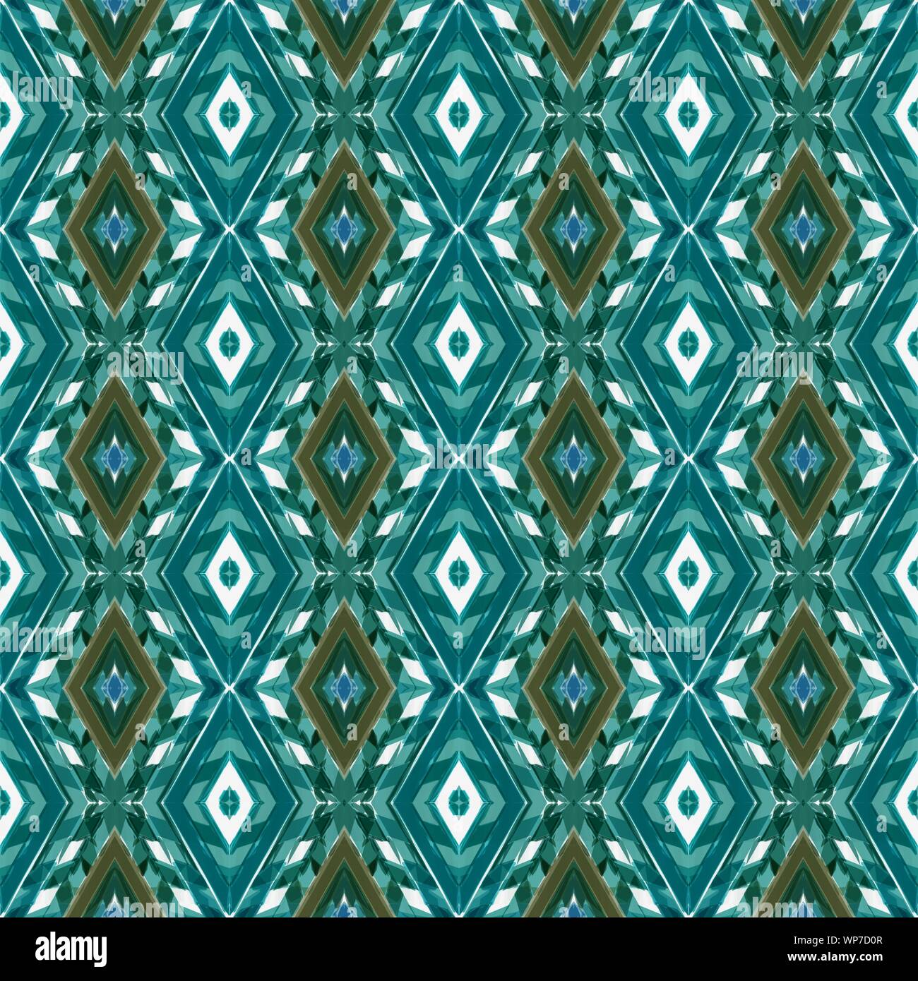 seamless repeating pattern with teal blue, lavender and teal green ...