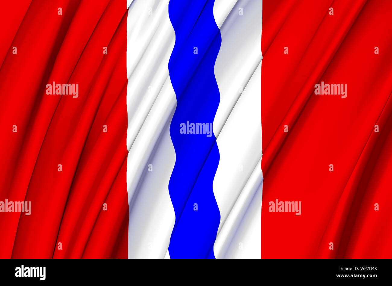 Omsk waving flag illustration. Regions of Russia. Perfect for ...