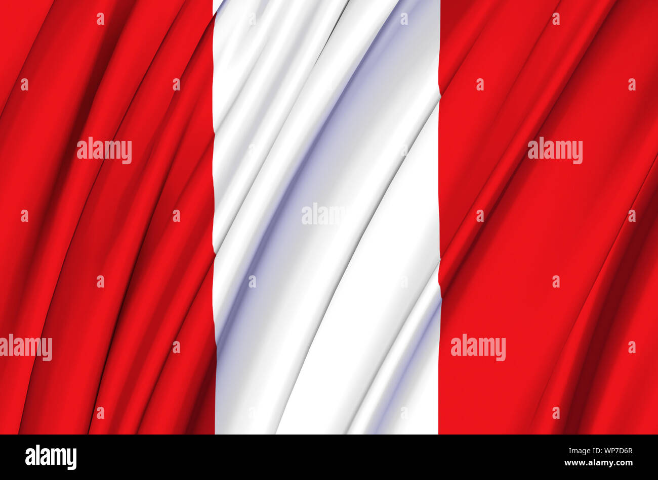 Peru waving flag illustration. Countries of North and Central America ...