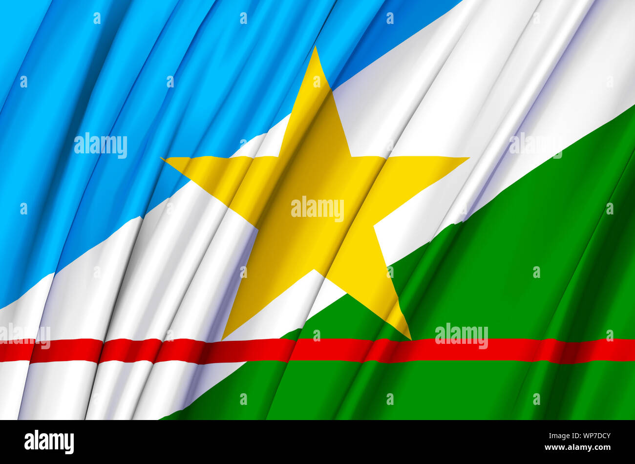 Roraima waving flag illustration. Brazilian states. Perfect for ...