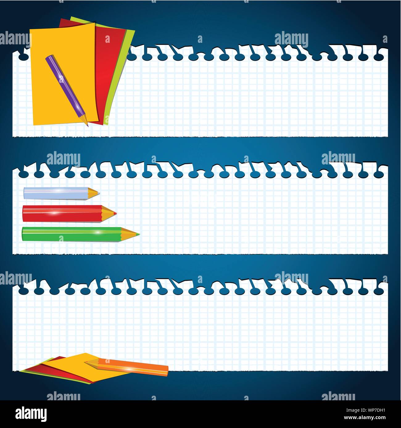 Back to School paper banners Stock Vector Image & Art - Alamy