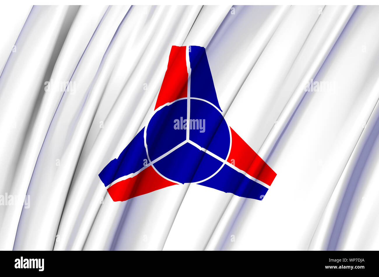 Sarufutsu waving flag illustration. Regions of Japan. Perfect for ...