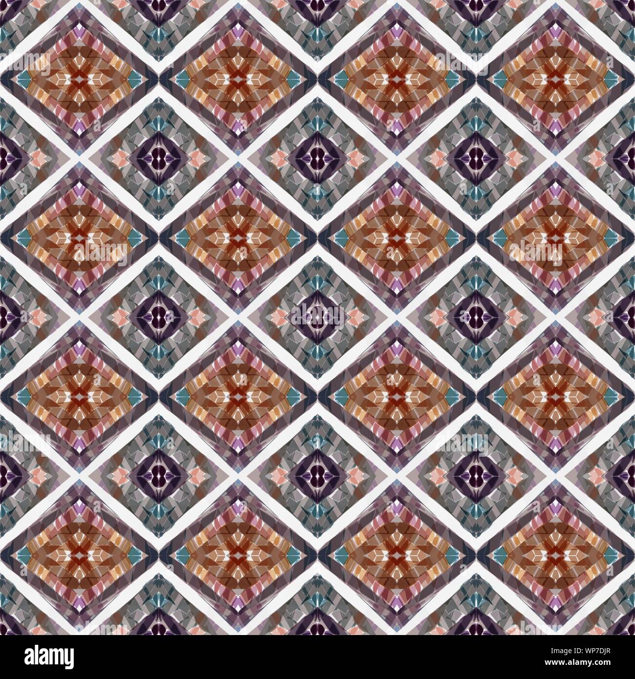 repeatable pattern with dim gray, old lavender and linen colors ...