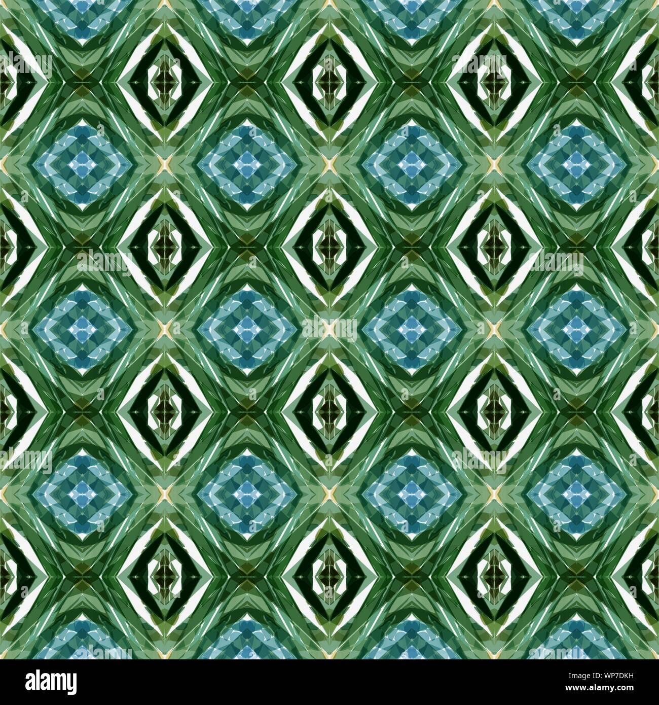 seamless repeating pattern with sea green, dark slate gray and linen ...