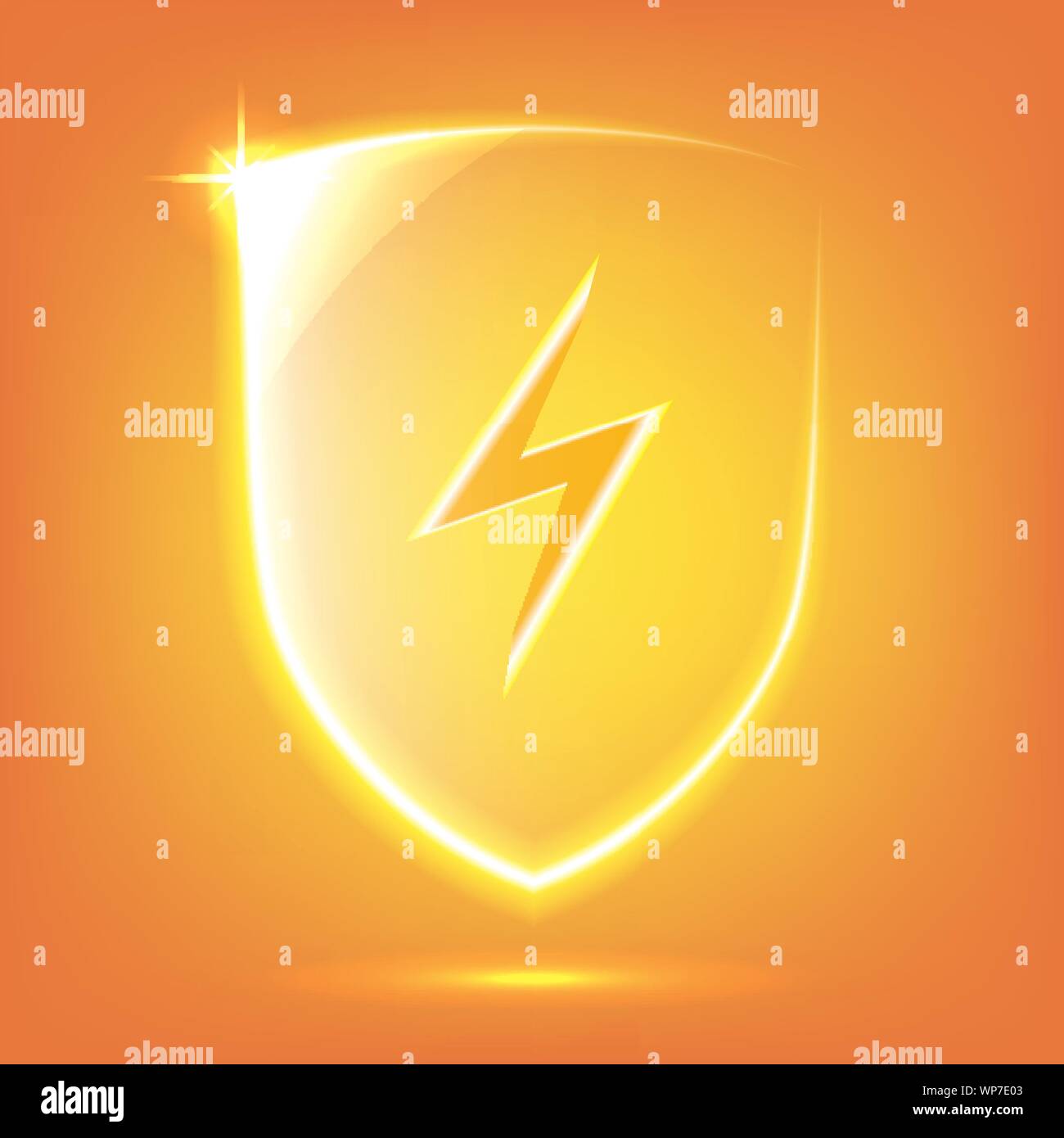 Lightning shield hi-res stock photography and images - Alamy
