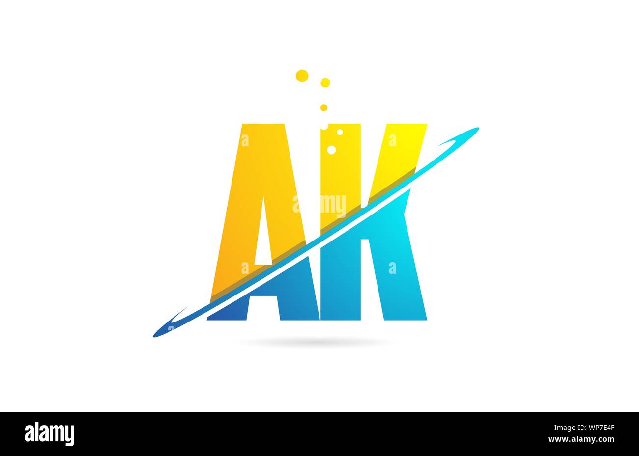Ak logo blue Stock Vector Images - Alamy