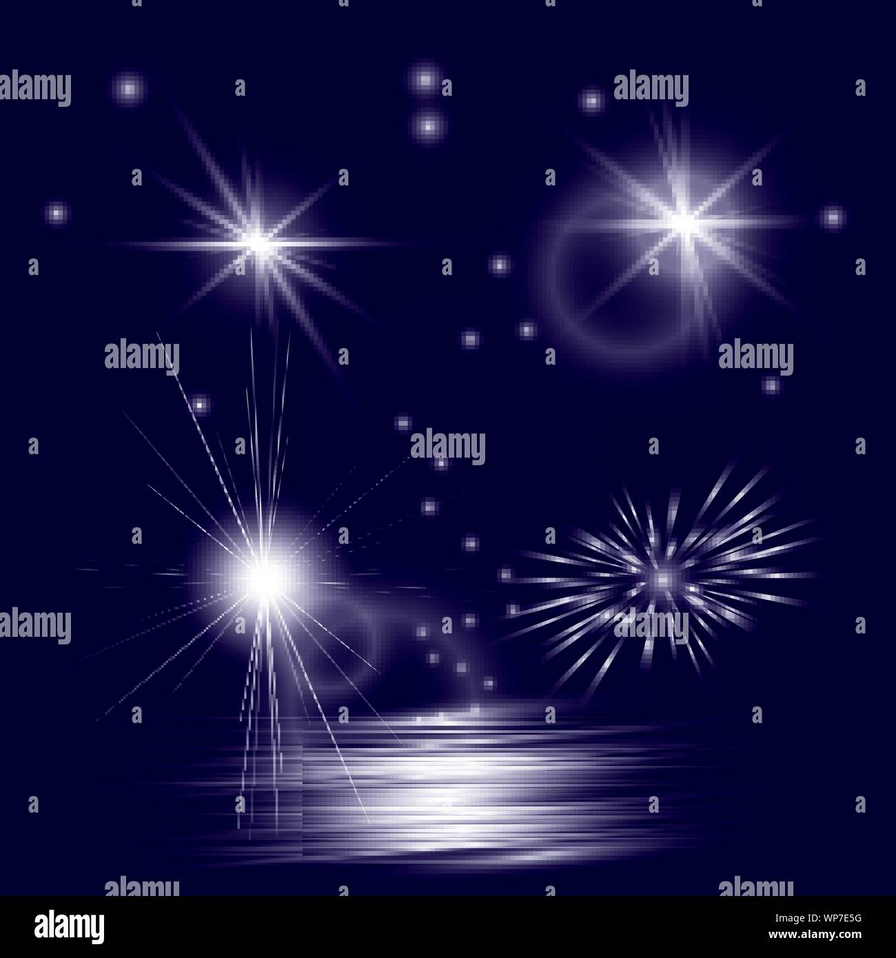 Vector star, sun with lens flare Stock Vector Image & Art - Alamy