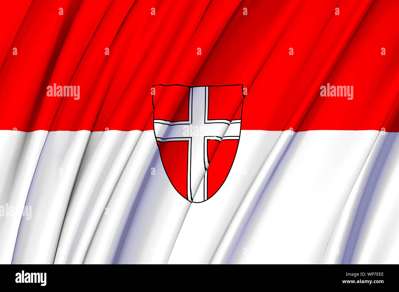 Vienna waving flag illustration. Regions of Austria. Perfect for ...