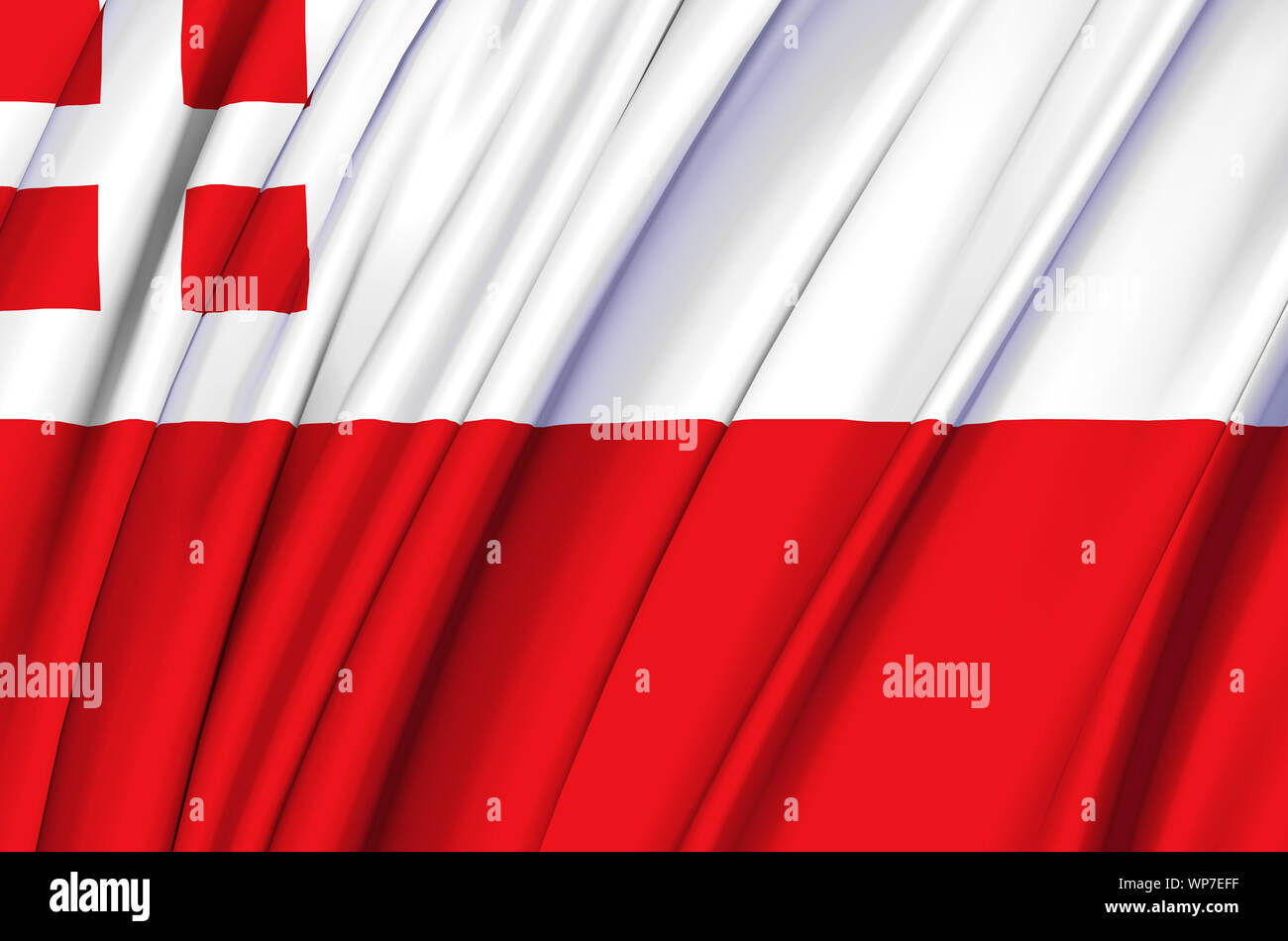 Utrecht waving flag illustration. Regions of the Netherlands. Perfect ...