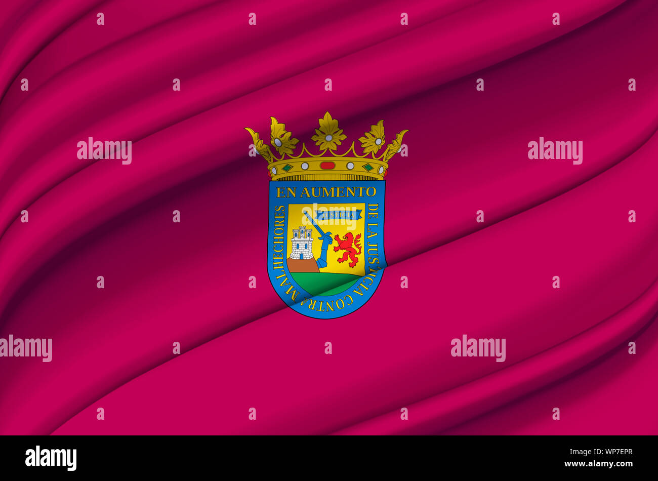 Alava waving flag illustration. Regions and cities of Spain. Perfect ...